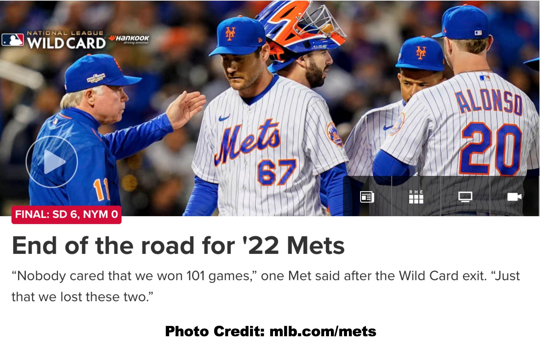 Reflections the NY Mets and Adaptability – Pastor Mark Author